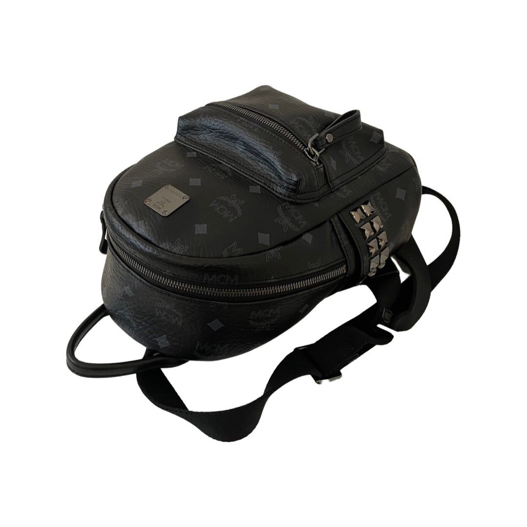 MCM Stark Mini Black Visetos Backpack | FOMO Rochester, NY
